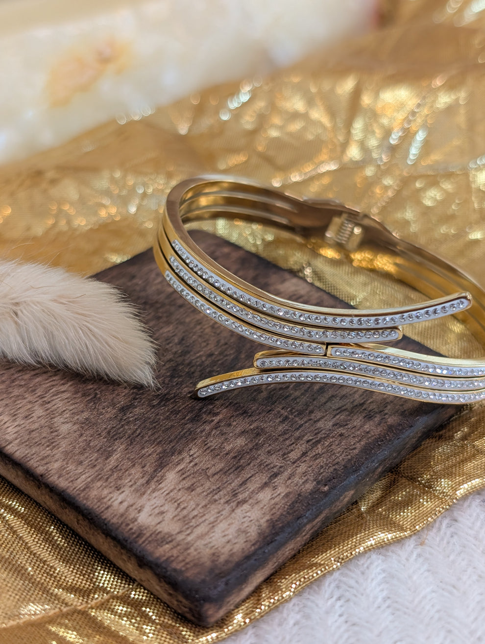 Celeste Crystal Wave Bracelet – Midas Touch Jewelry